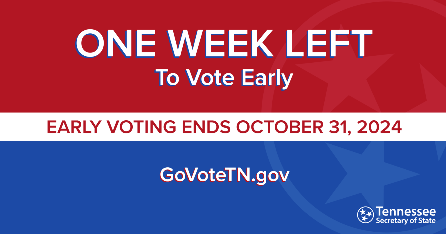 One week left to vote early ahead of Nov. 5 State and Federal General ...