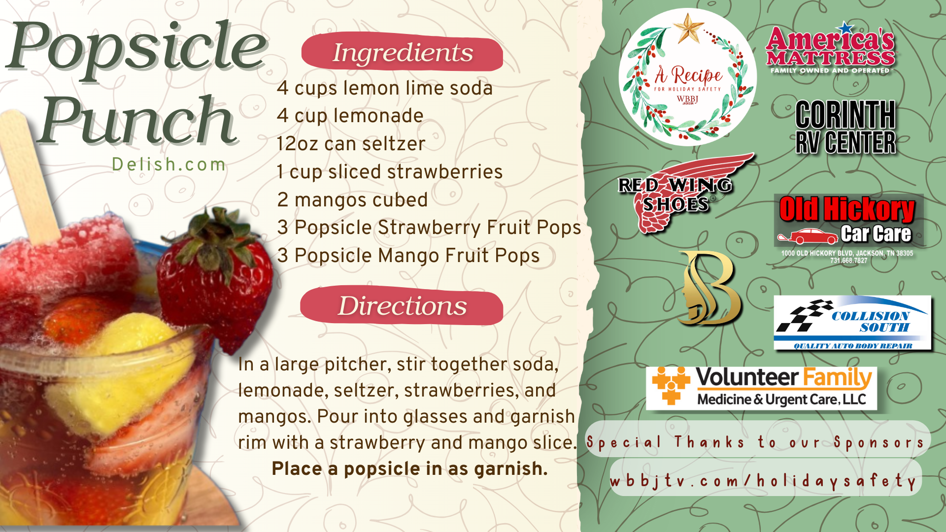 Popsicle Punch | A Recipe for Holiday Safety - WBBJ TV