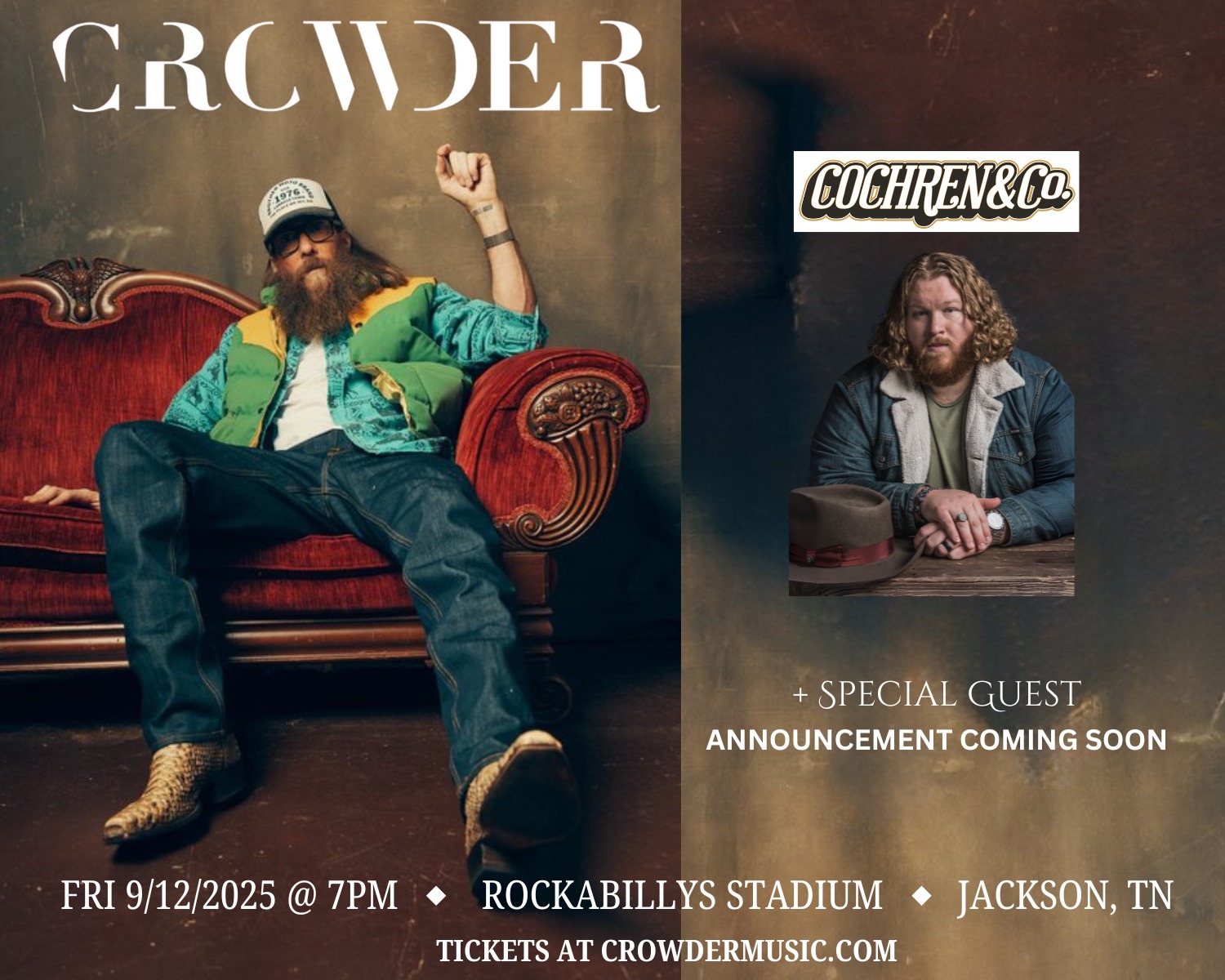 Crowder to perform at Rockabillys Stadium September 12 - WBBJ TV