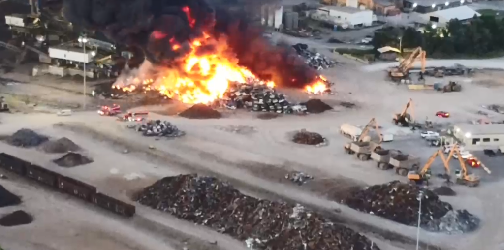 Authorities respond to Gerdau Jackson Steel Mill Fire - WBBJ TV