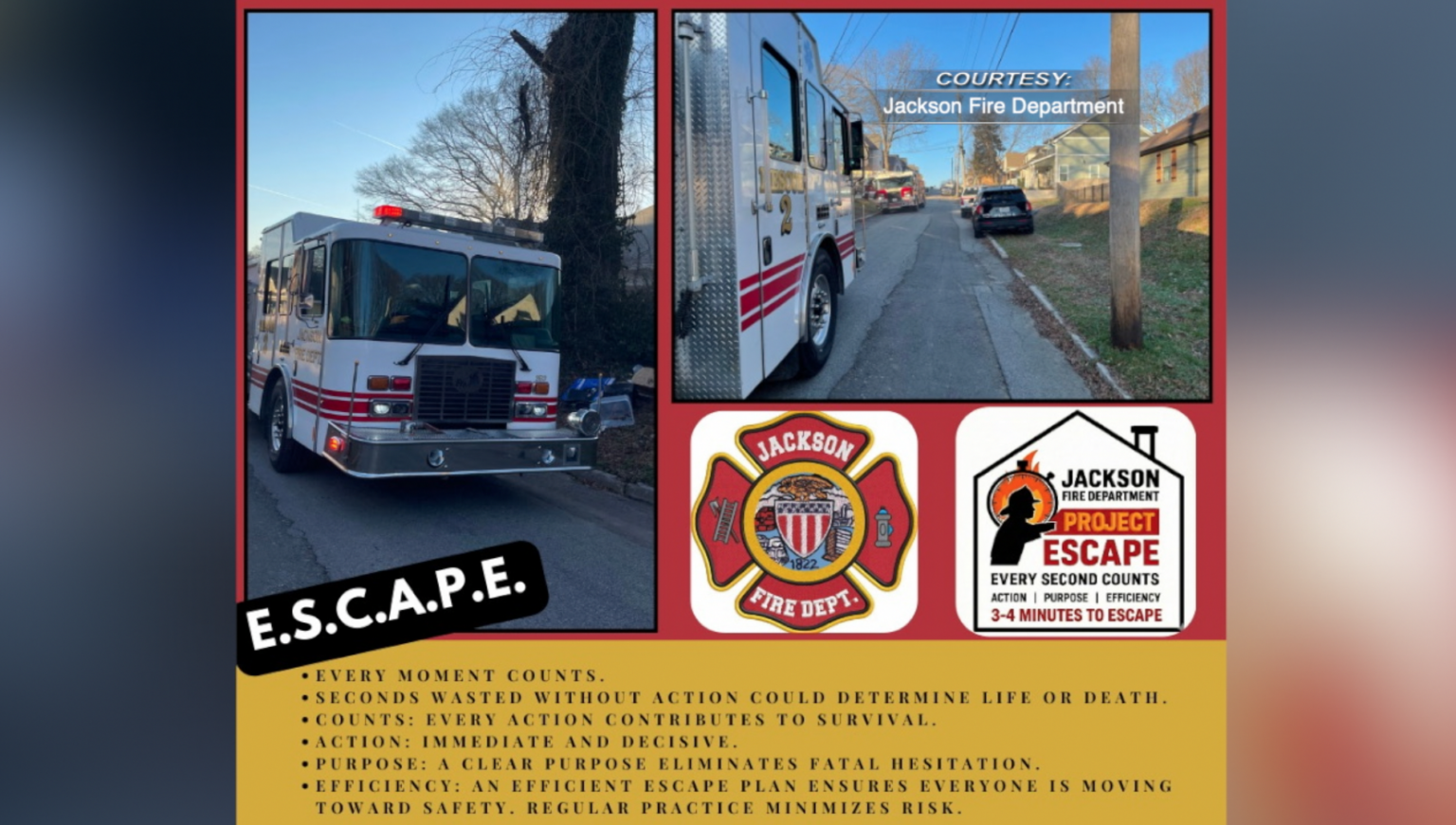 How tips from the Jackson Fire Department's 'Project ESCAPE' can save ...