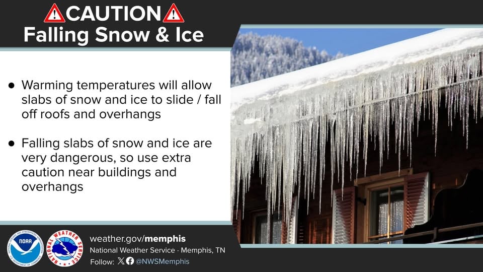 NWS warns of falling ice dangers - WBBJ TV