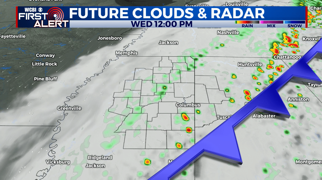 Staying mild, some rain still possible - Home - WCBI TV | Your News Leader