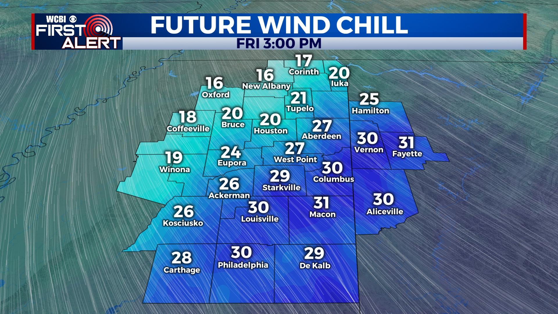 Cold and breezy Friday, sunshine is back for the weekend - Home - WCBI ...