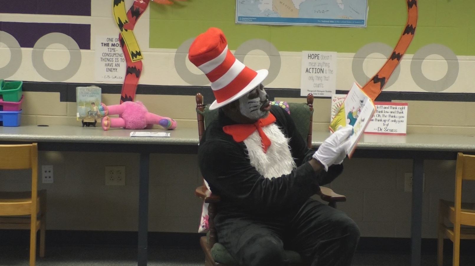 Columbus Light and Water read to Stokes Beard Elementary