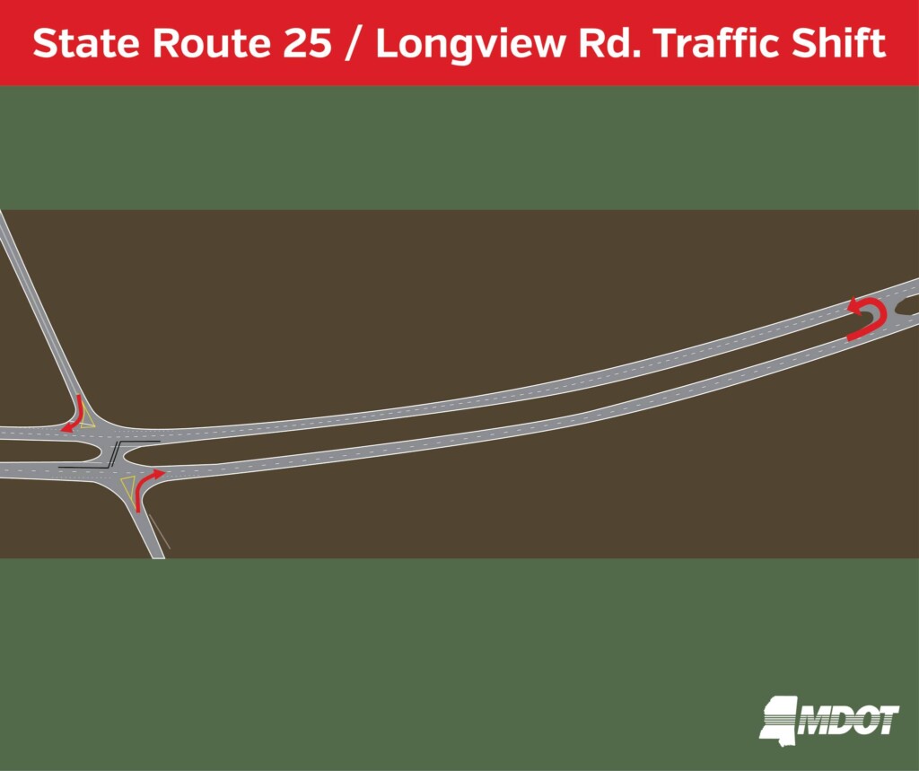 MDOT plans to put in temporary median at Highway 25, Longview Road