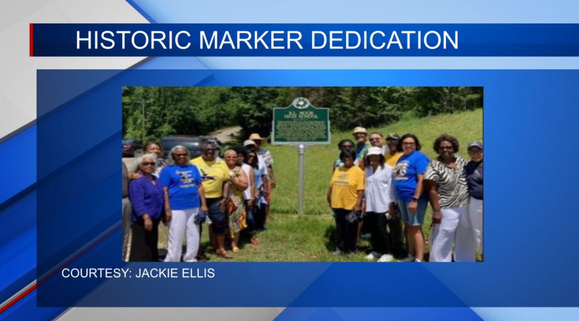 State historic marker unveiled at old B.L. Moor High School