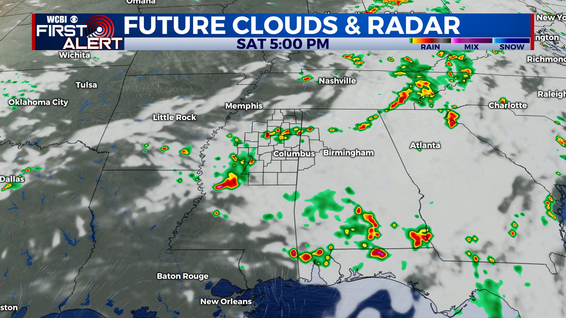 Some storms Saturday, trending hotter next week - Home - WCBI TV ...