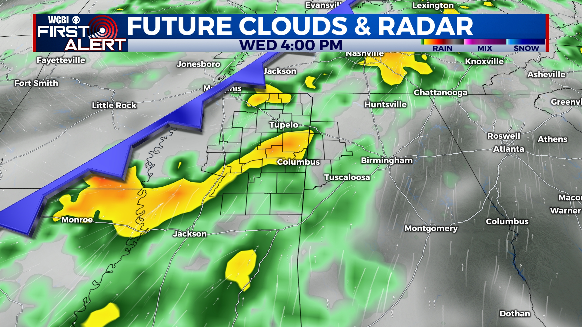 Isolated Severe Storms Possible Today - Home - WCBI TV | Telling Your Story