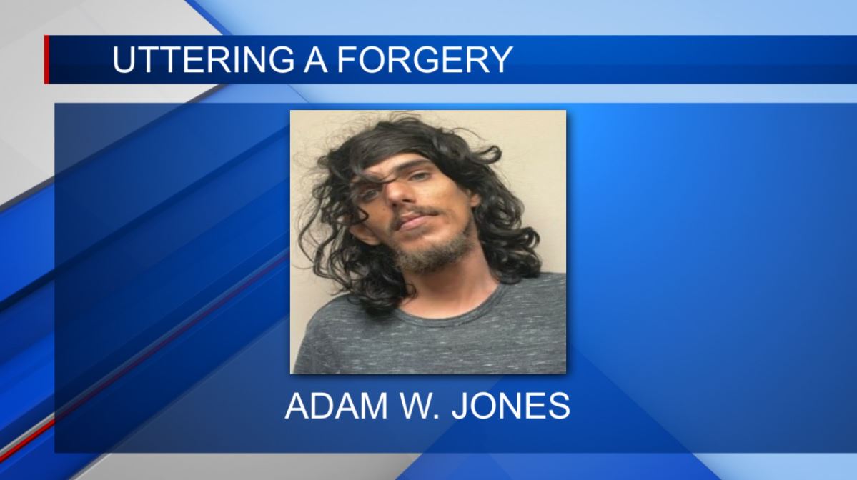 Police make an arrest on Uttering a Forgery in Tupelo