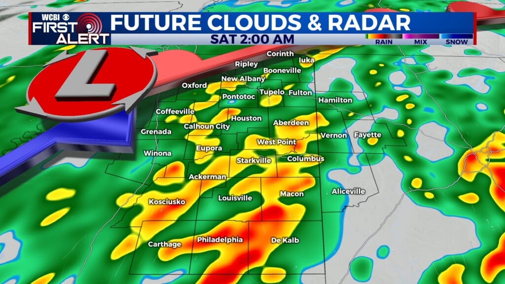 Heavy Rain and Storms Expected Tonight - Home - WCBI TV | Telling Your ...