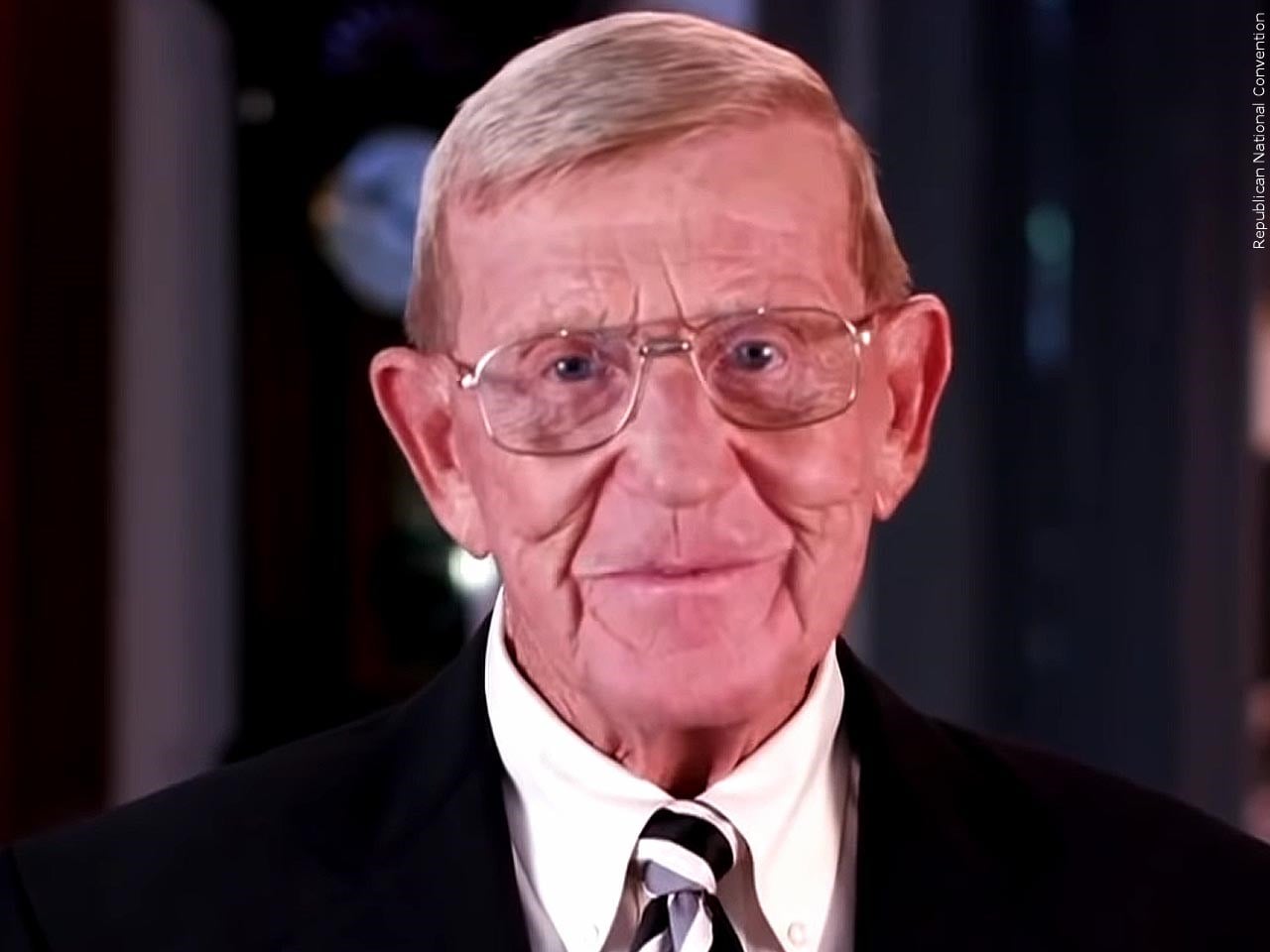 Lou Holtz, college football staple who coached Notre Dame to 1988 ...