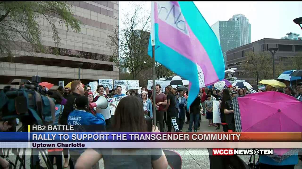 Dozens Gather In Uptown For Transgender Support Rally - WCCB Charlotte's CW
