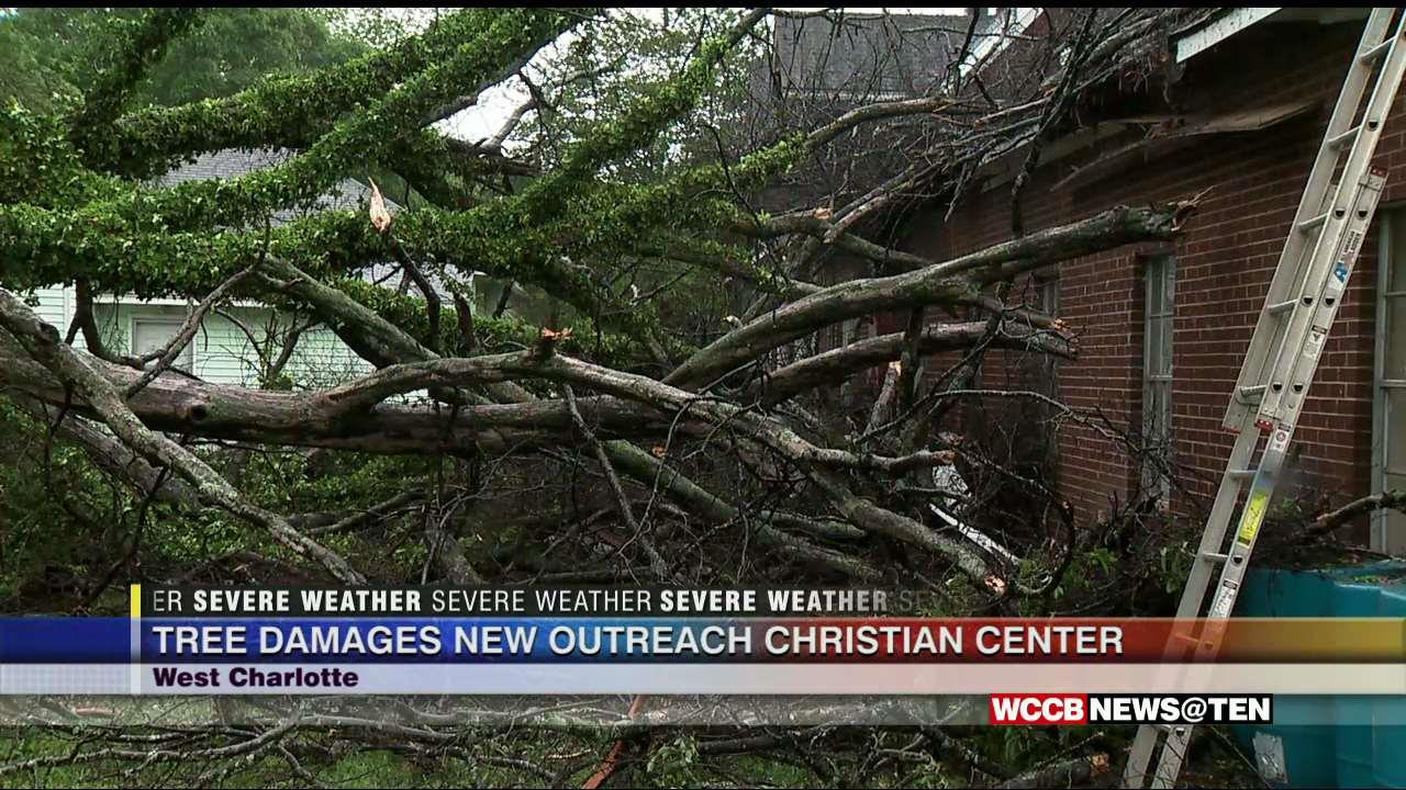 New Outreach Christian Center Damaged By Fallen Tree - WCCB Charlotte's CW