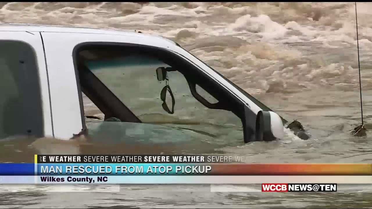 Wilkes County Man Rescued From Rushing Flood Waters - WCCB Charlotte's CW
