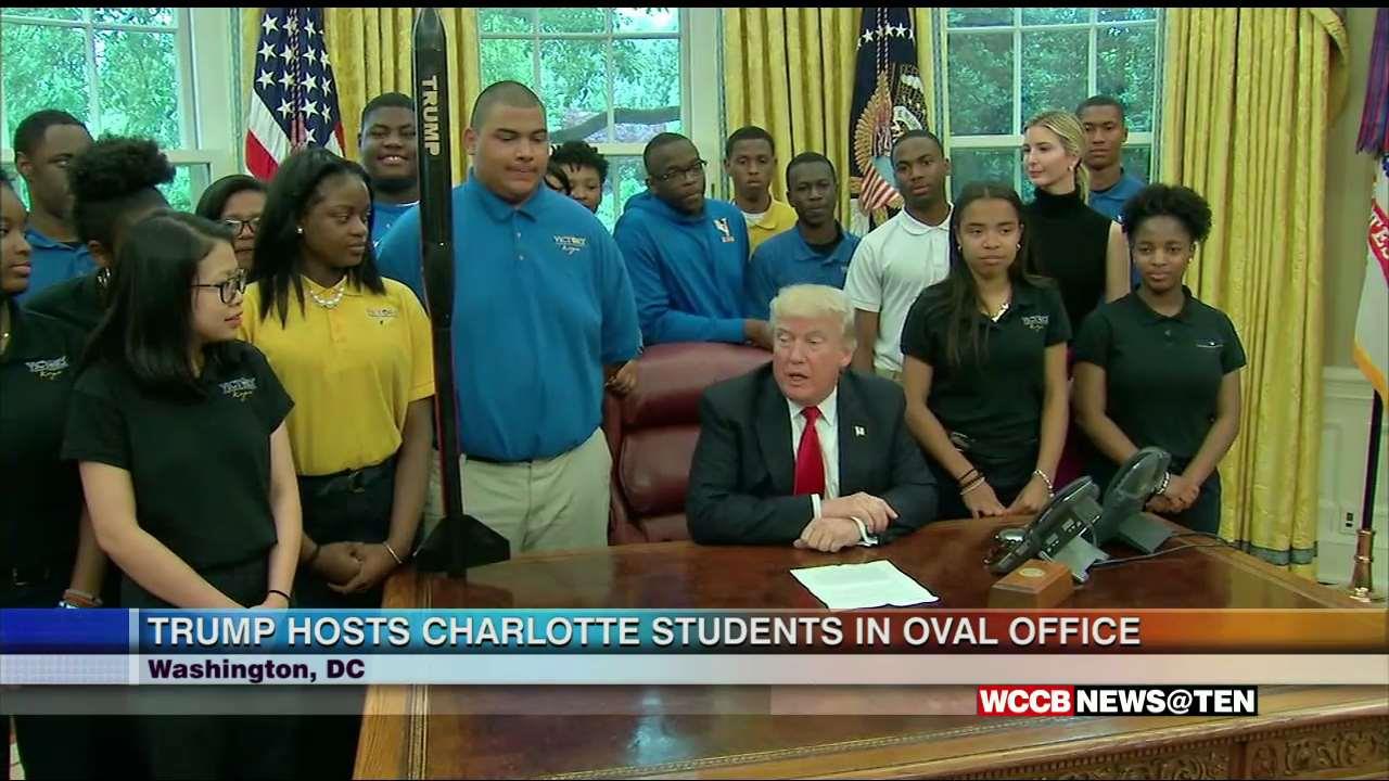 President Trump Hosts Students From Charlotte School - WCCB Charlotte