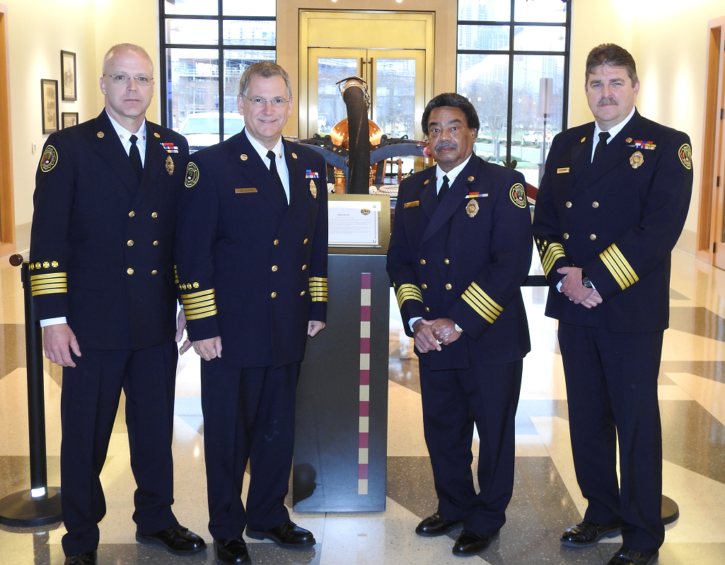 Deputy Chief Pete Key Second From Right - WCCB Charlotte