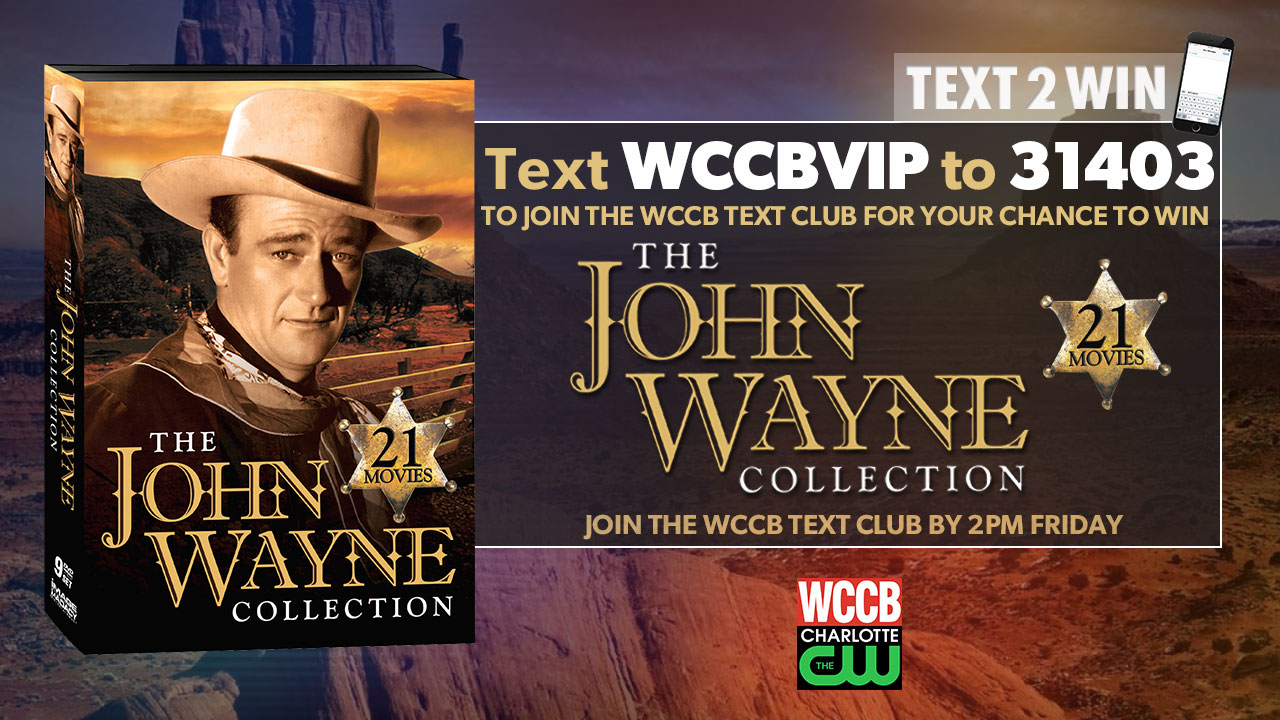 Text2win The John Wayne Collection Dvd Box Set Wccb Charlottes Cw