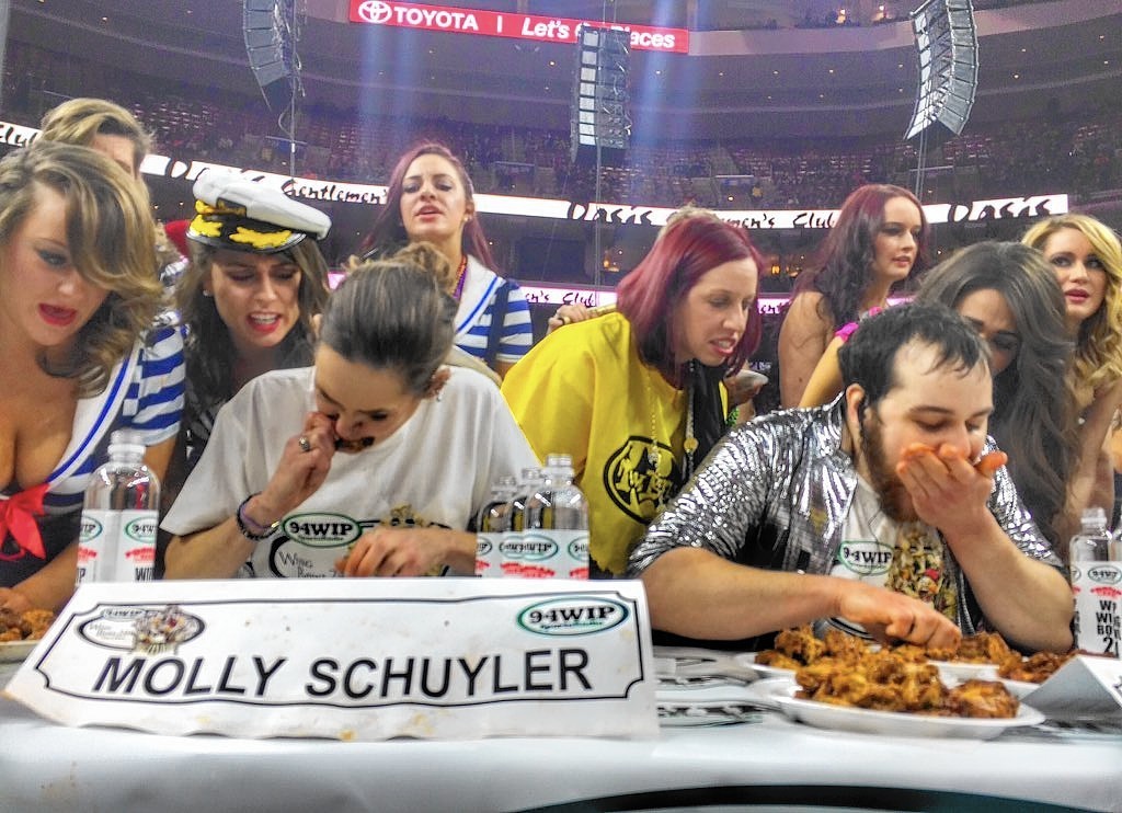 Molly Schuyler Downs Record 501 Wings To Win Wing Bowl - WCCB Charlotte