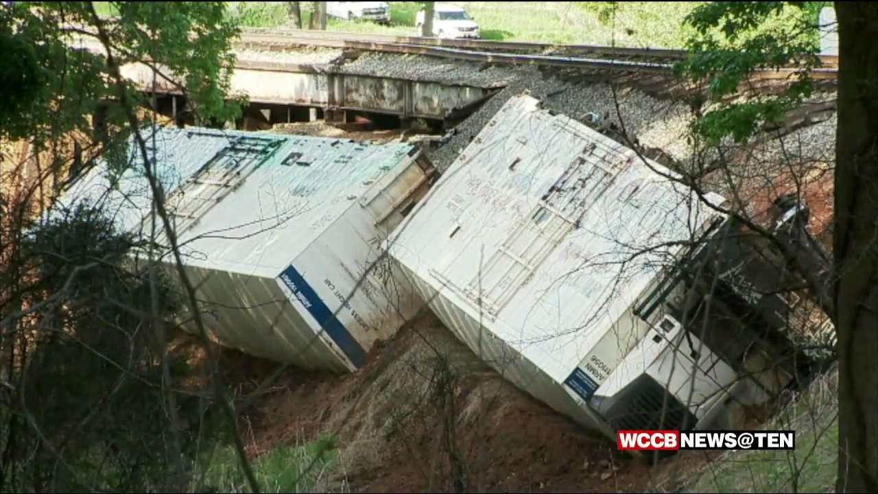 Clean Up Continues After Train Derailment In Fort Mill - WCCB Charlotte ...