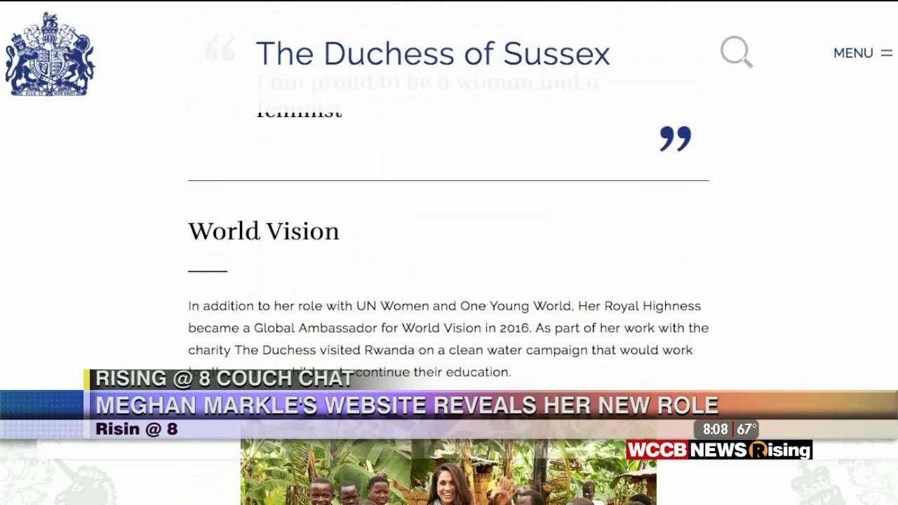 Meghan Markle's Website Reveals Her New Role - WCCB Charlotte's CW