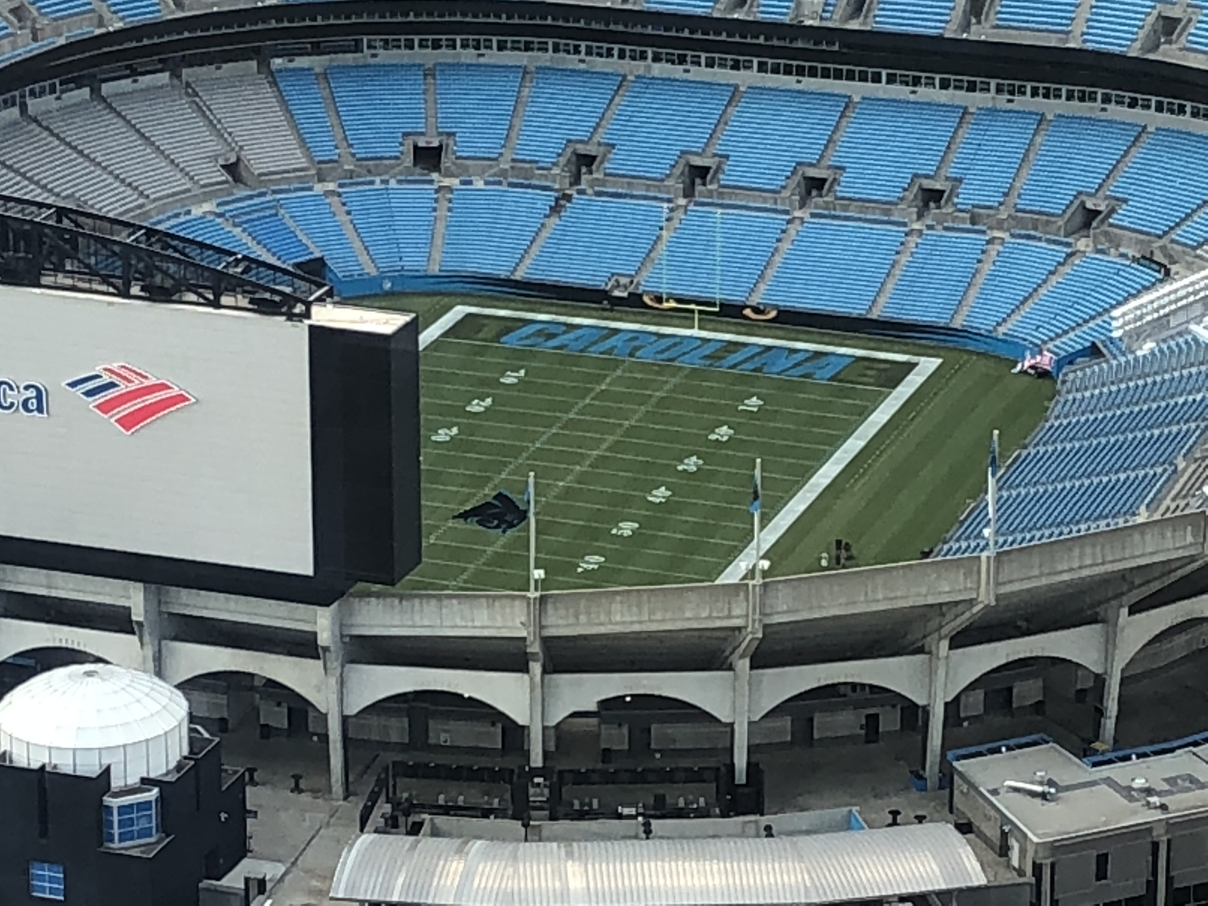Panthers Logo Replaces NFL Logo At Mid-Field Ahead Of Home Opener ...