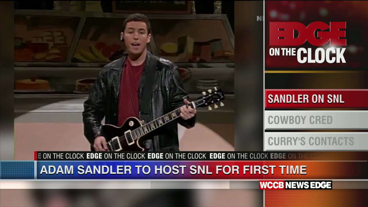 Edge On The Clock: Adam Sandler To Host SNL For The 1st Time - WCCB ...