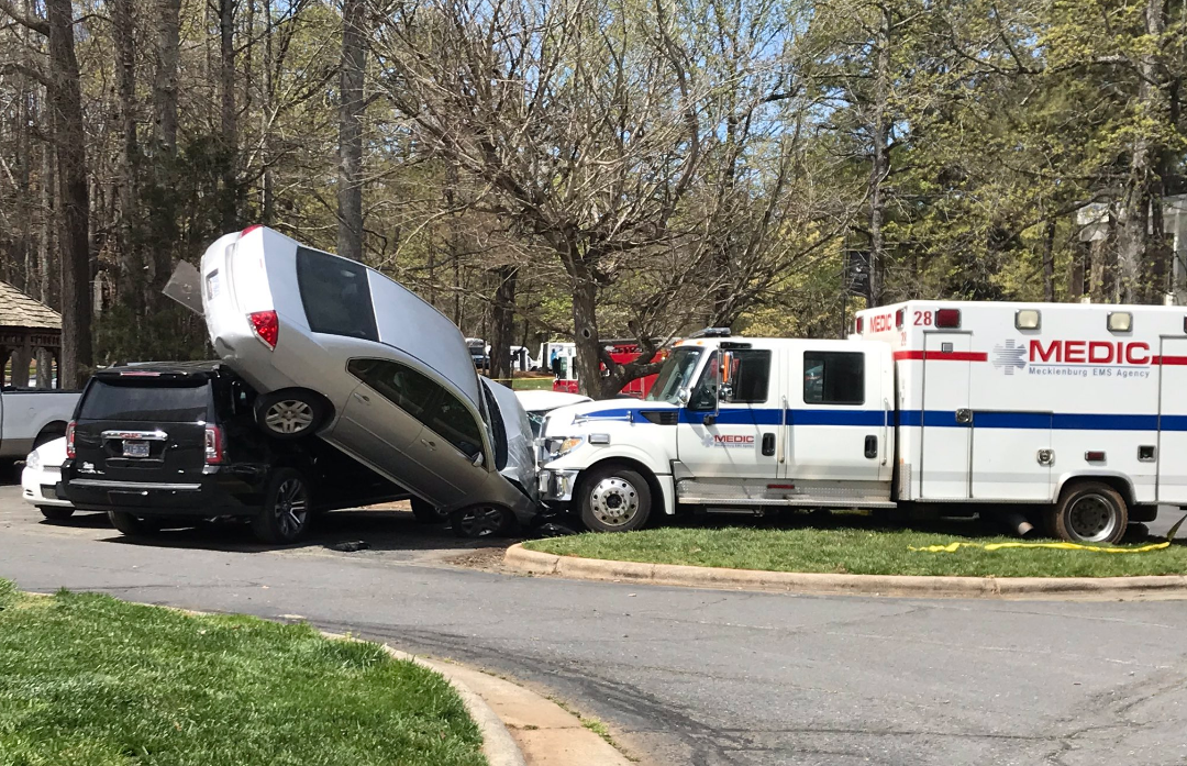 Caught On Camera Video Shows Man Crashing Stolen Ambulance Into Several Vehicles In East 2282