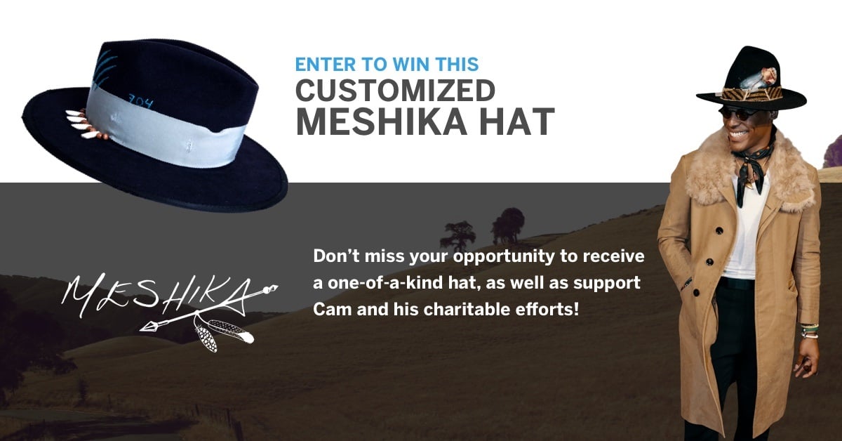 Cam Newton Foundation Raffling Custom Meshika Hats During 2019 NFL ...