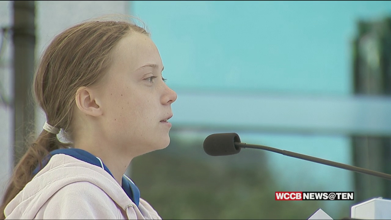 Greta Thunberg Addresses Hundreds at Charlotte Rally - WCCB Charlotte