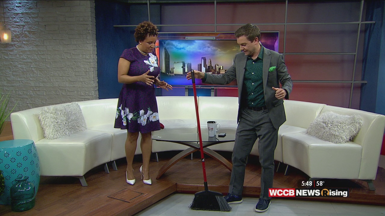Derek And Laresa Take On The Viral "Broom Challenge" - WCCB Charlotte's CW