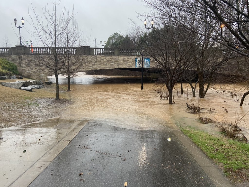 Midtown Park Walkway Flooded - WCCB Charlotte