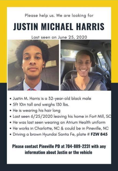 Missing: Justin Michael Harris - WCCB Charlotte