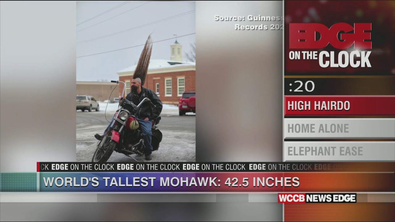 Edge On The Clock Man Sets Guinness World Record For Tallest Hairdo Wccb Charlottes Cw