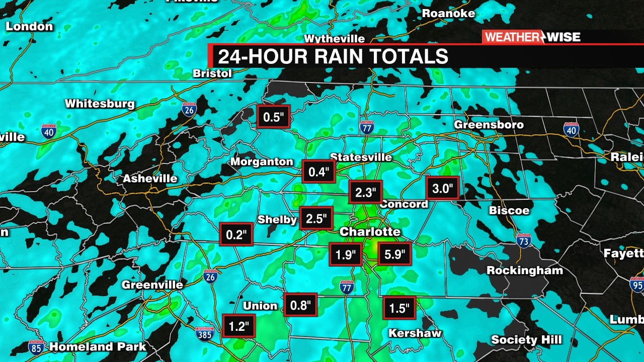 Wettest Day at CLT in 207 Days - WCCB Charlotte
