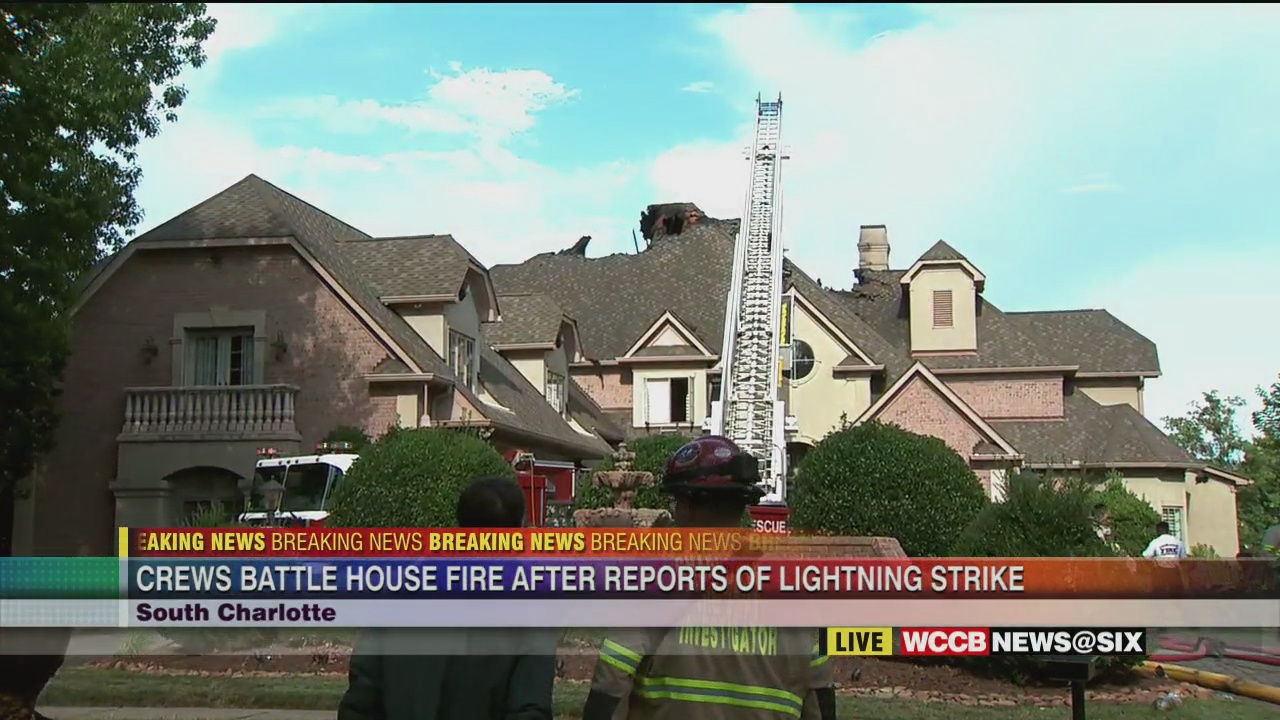 Lightning Strike is Suspected Cause of Ballantyne House Fire - WCCB ...