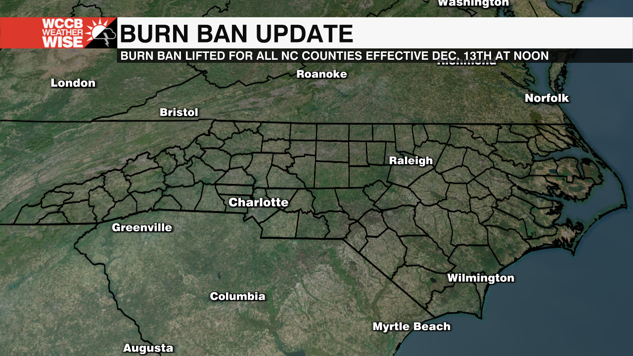 North Carolina Burn Ban Lifted - WCCB Charlotte