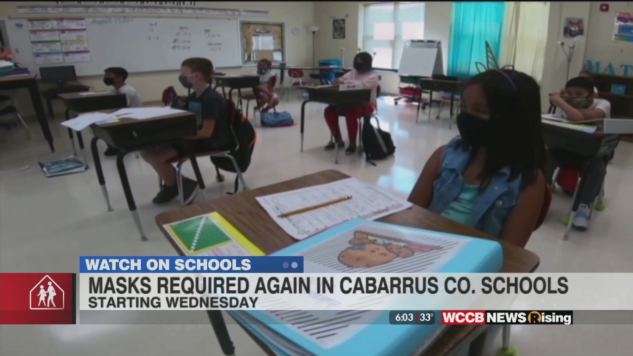 Cabarrus County Schools to Require Masks Starting Wednesday - WCCB ...