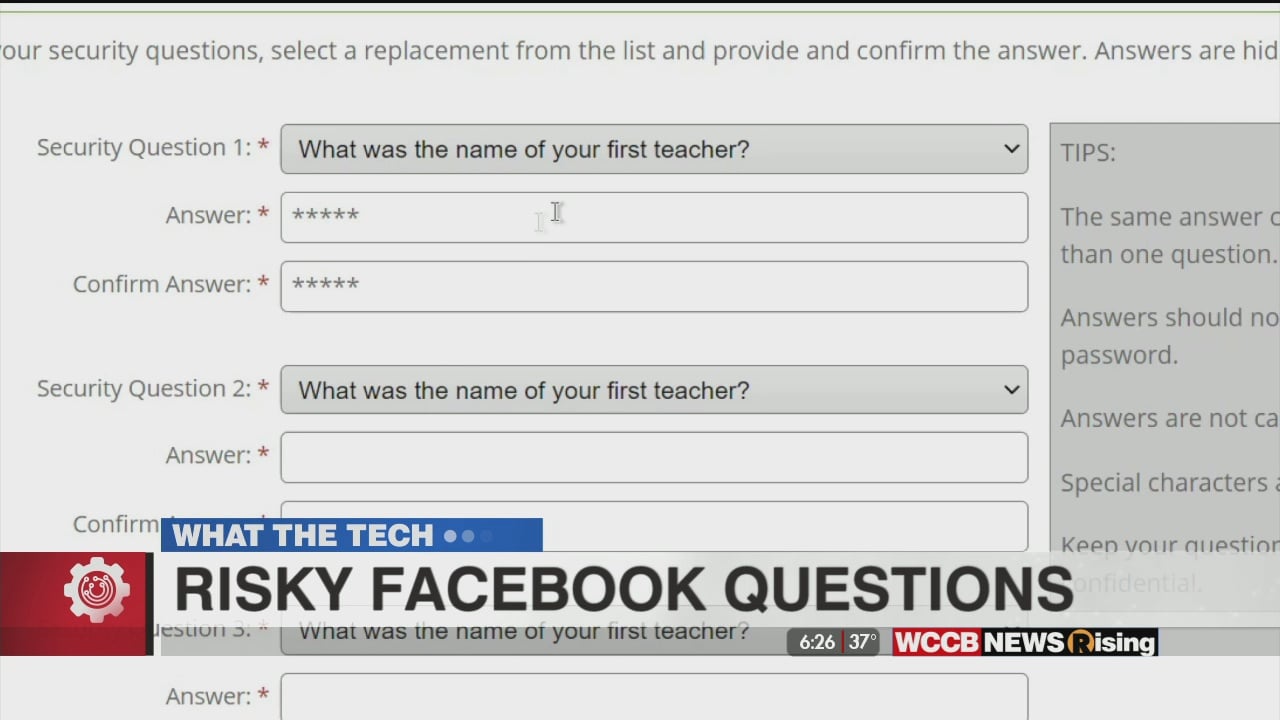 What the Tech: Risky Facebook Questions - WCCB Charlotte's CW