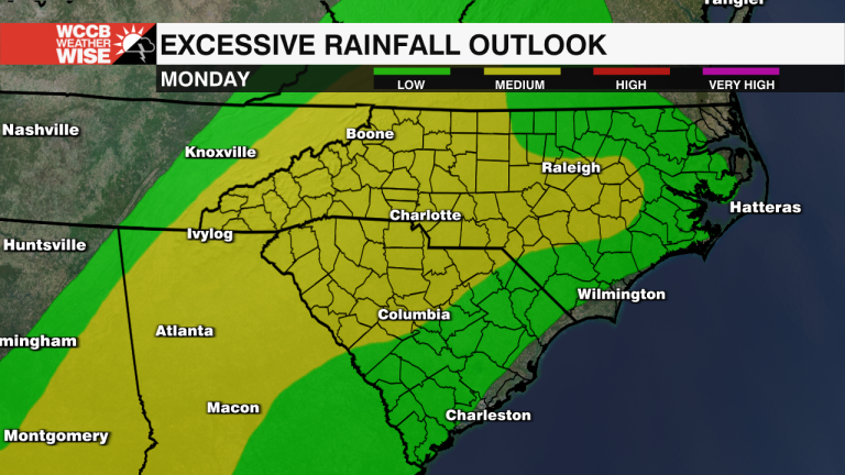 Excessive Rainfall Outlook Days 1 3 - WCCB Charlotte