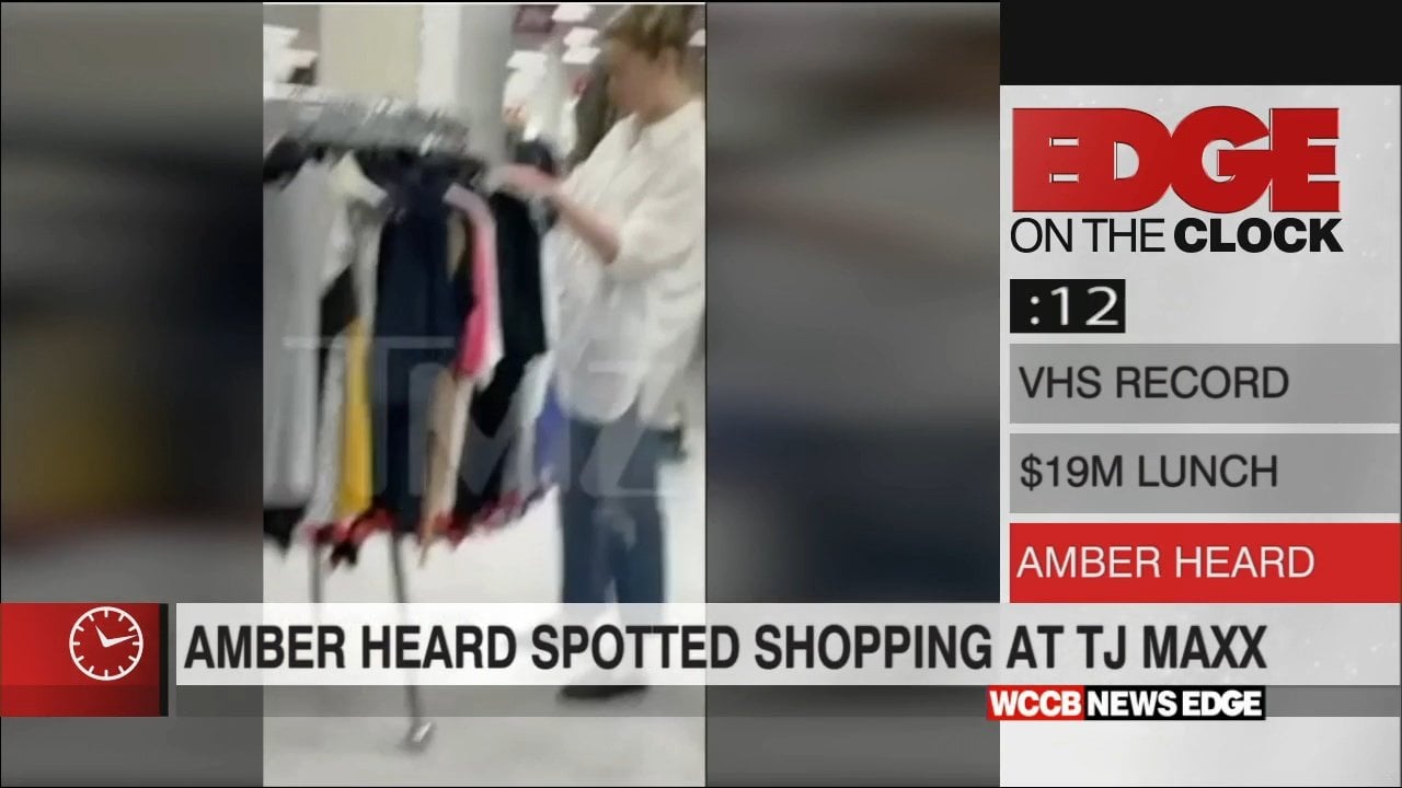 Edge On The Clock: Amber Heard Spotted Shopping At TJ Maxx - WCCB ...