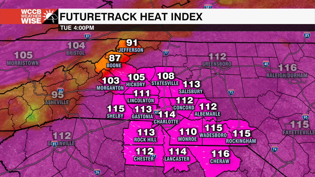 Dangerous Heat: Heat Advisory and Excessive Heat Watch Issued - WCCB ...