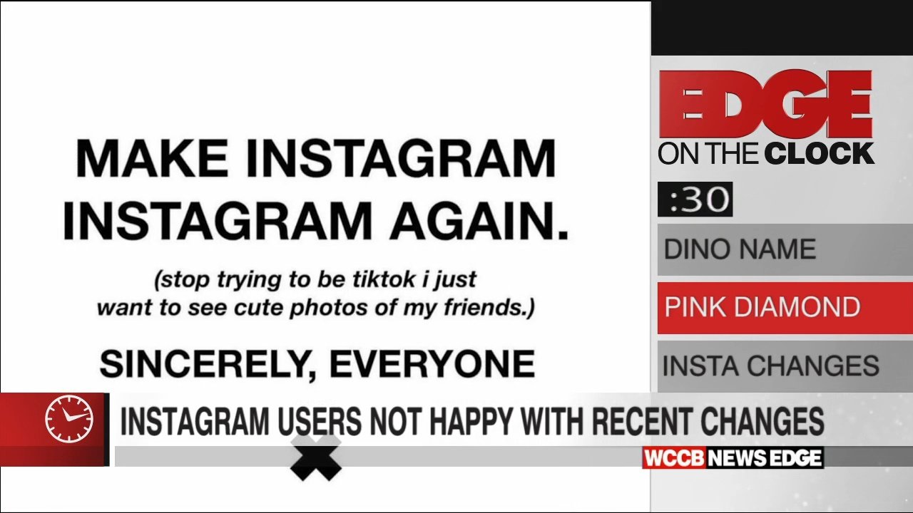 Edge On The Clock: Instagram CEO Reveals Future Of Popular App - WCCB ...