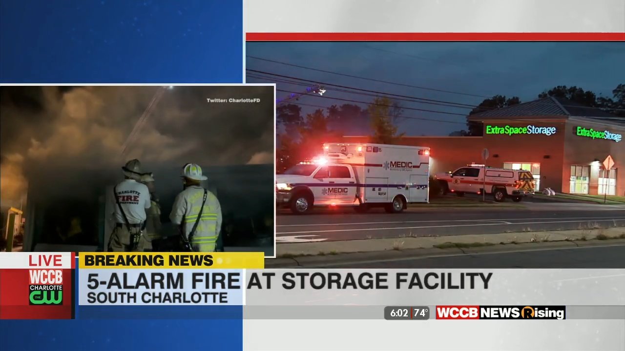 Storage Facility Fire Impacts Morning Commute on S. Tryon - WCCB Charlotte
