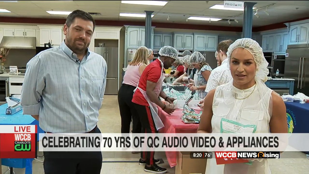 WCCB Rising Helps Queen City Audio Video & Appliances Pack Meals For No ...