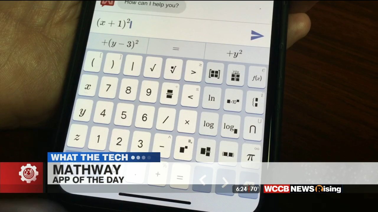 What The Tech: App Of The Day, Mathway - WCCB Charlotte