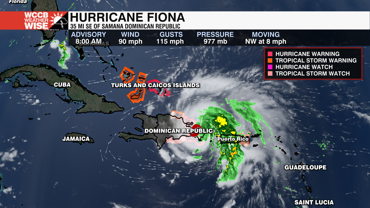 Fiona Forecast to Become a Major Hurricane - WCCB Charlotte