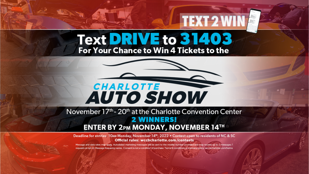 Text2Win Tickets To The 2022 Charlotte Auto Show - WCCB Charlotte