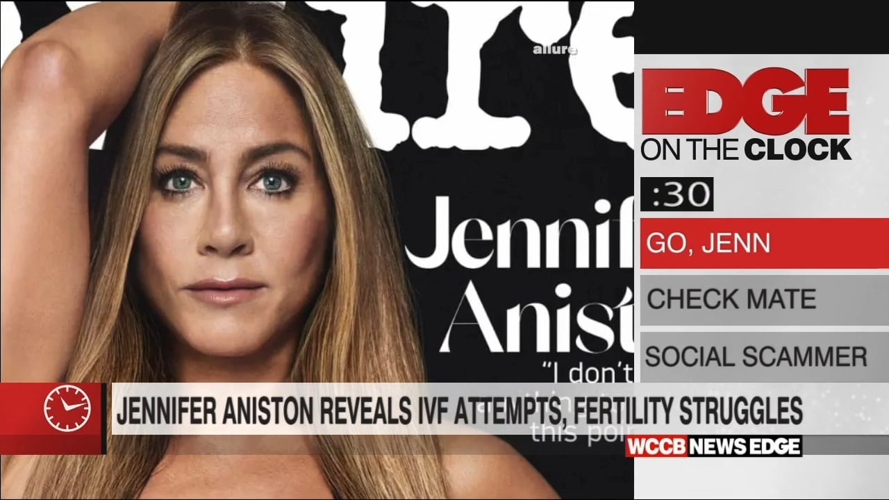Edge On The Clock: Jennifer Aniston Reveals IVF Struggles - WCCB ... Edge On The Clock: Jennifer Aniston Reveals IVF Struggles - WCCB ...