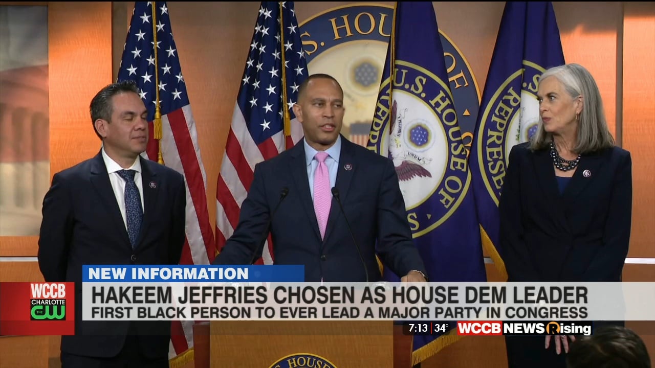 Hakeem Jeffries Chosen as New House Dem Leader - WCCB Charlotte